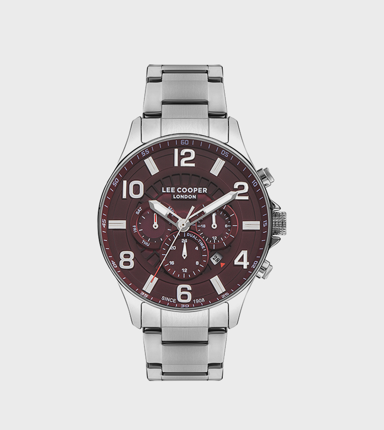 Buy LEE COOPER Men's Multi Function Red Dial Watch - LC07802-380 - Dash